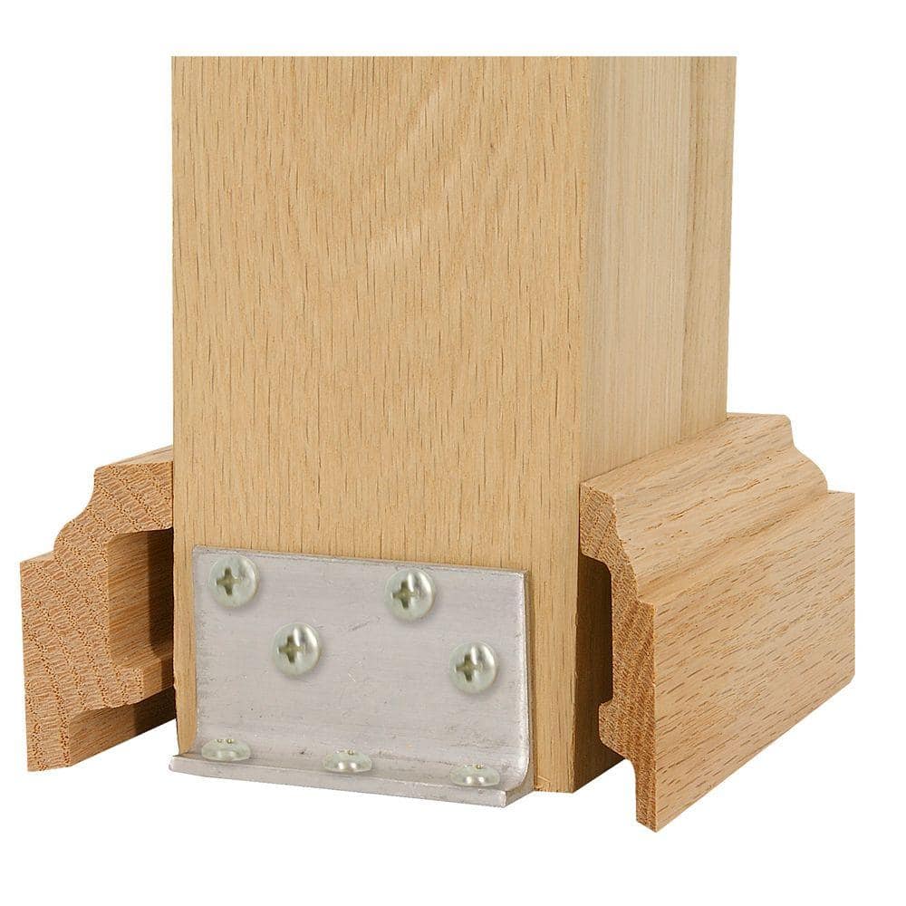 EVERMARK Stair Parts 3 in. x 3 in. Unfinished Hemlock Newel Post ...