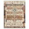 KALATY Petra Multi-Colored Earth Tones 2 ft. x 3 ft. Rustic Area Rug ...