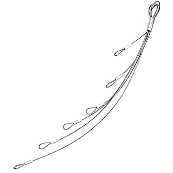 EKIEUDL Wire Pulling Leader Tool Heavy Duty Cable Puller 6 Loops ...