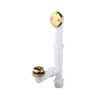 Everbilt Easy Touch 1-1/2 in. White Poly Pipe Bath Waste and Overflow ...