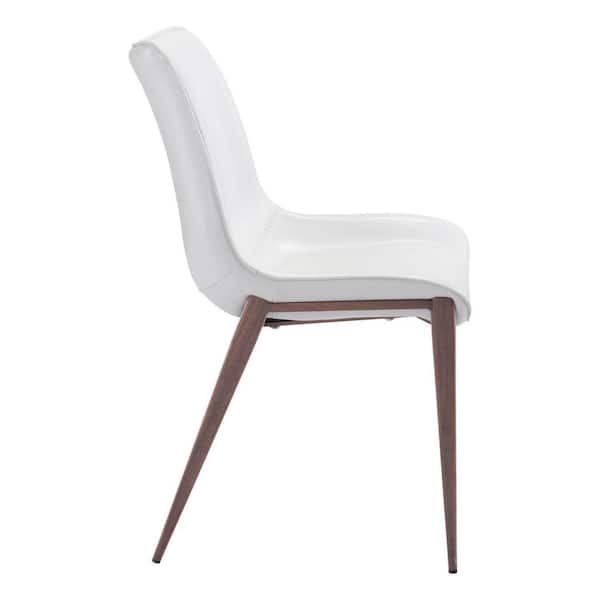 HOME IMPORTS EMPORIUM 35.4 in.H White Solid High Back Armless Dining ...