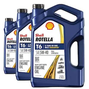 Shell Rotella T4 Triple Protection SAE 15W-40 Diesel Motor Oil 1 Gal ...