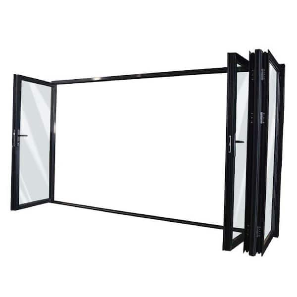 Avora Doors and Windows Avora Elite 120 in. x 84 in. Black Left to ...