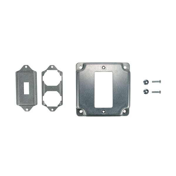 Carlon 4 in. Electrical PVC New Work Electrical Ceiling Box Mud Ring ...