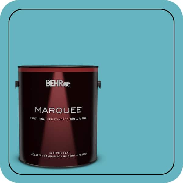 BEHR MARQUEE 1 gal. #MQ4-51 Adonis Flat Exterior Paint & Primer 445401 ...