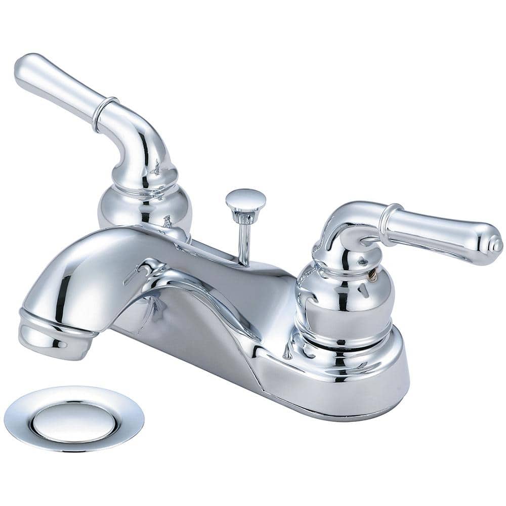 Olympia Faucets Accent 4 in. Centerset 2-Handle Bathroom Faucet in ...
