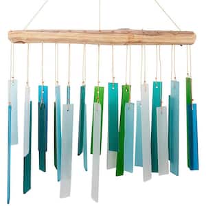 Multicolor Handworks Rectangle Glass Wind Chime D07787C9BK - The Home Depot