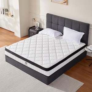 Afoxsos 10 in. Hybrid Queen Memory Foam Mattress in a Box and ...