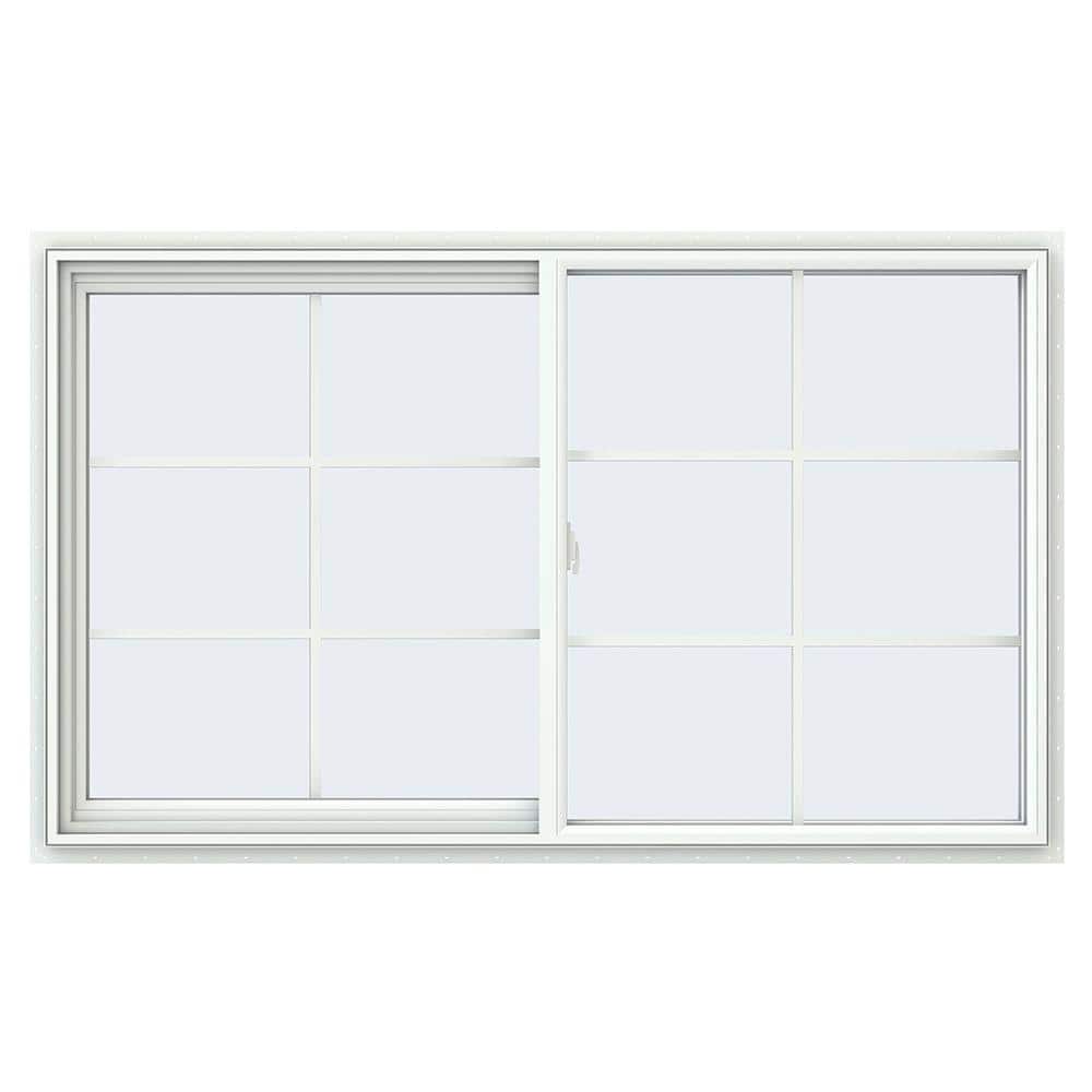 Reviews for JELD-WEN 59.5 in. x 35.5 in. V-2500 Series White Vinyl Left ...