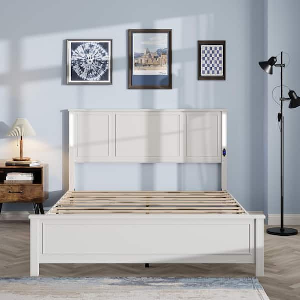 Antique white queen headboard store