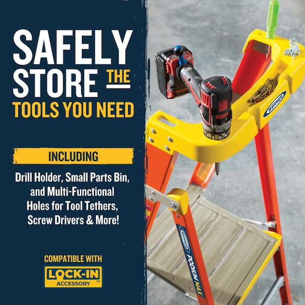 Werner 7ft Fiberglass Type 1a 300 Lbs Capacity Podium 916586 2 Werner