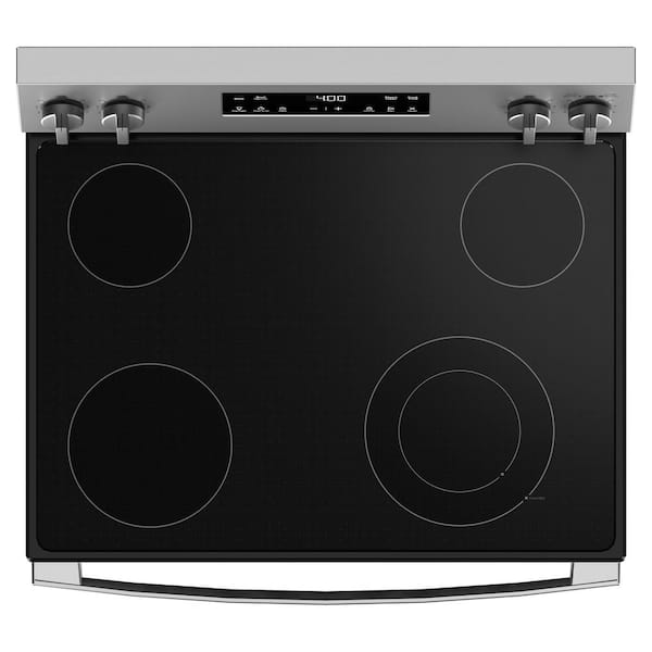 GE 30 in. 4 Burner Element Free-Standing Electric Range in Stainless ...