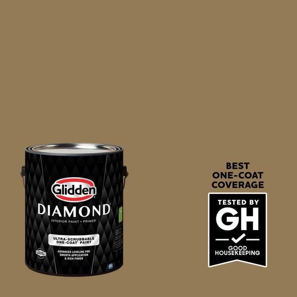 Glidden Diamond 1 gal. PPG1098-6 Tweed Ultra-Flat Interior Paint with ...