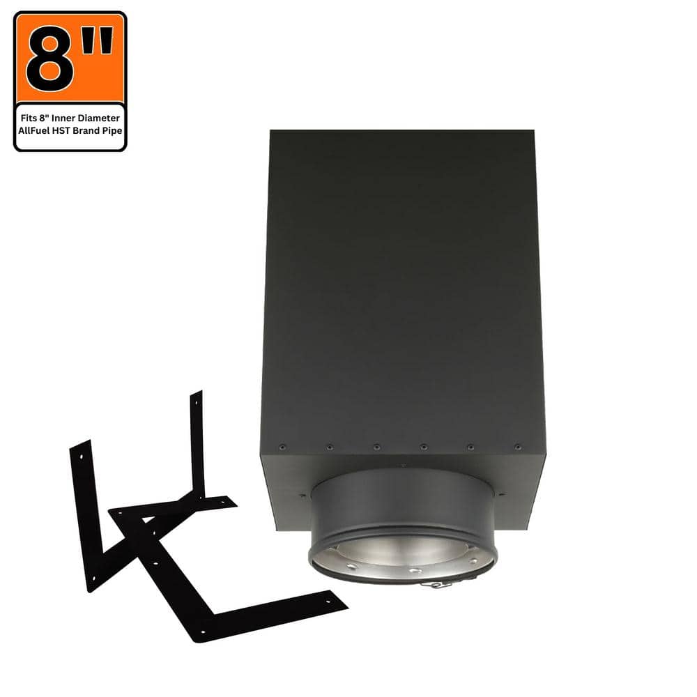 ALLFUEL HST 8 in. x 24 in. Square Ceiling Support for Double Wall ...