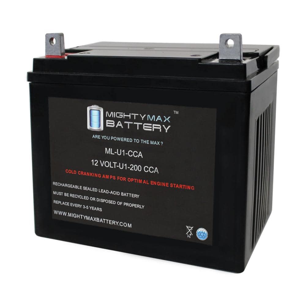 MIGHTY MAX BATTERY ML-U1 200CCA Battery for John Deere L120 22 HP Lawn ...