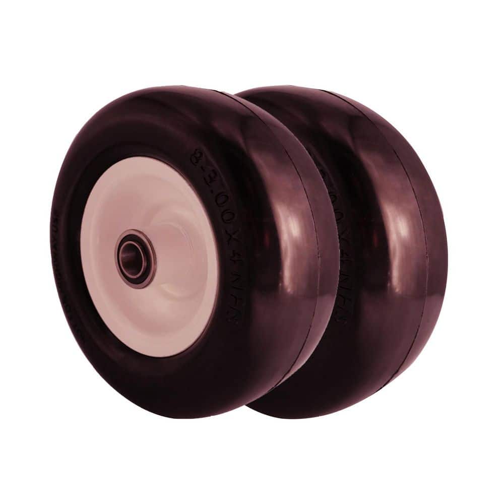 Ogracwheel 11 in. x 4 in. Universal Flat Free Zero Turn Front Wheel ...