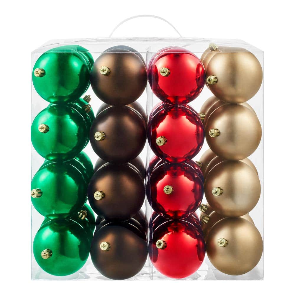 Home Accents Holiday 48 Piece Cabin Flurry Shatter Resistant Ornaments