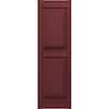 Builders Edge 14.75 in. x 71 in. Raised Panel Vinyl Exterior Shutters ...