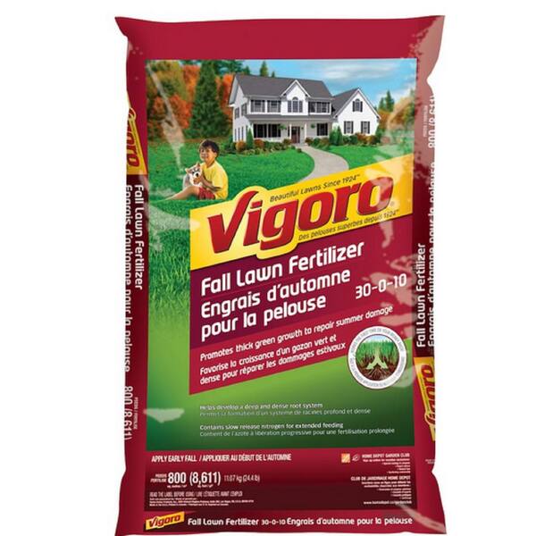 Vigoro Fall Lawn Fertilizer 32-0-10 4M 10.8 lbs. 100551897 - The Home Depot