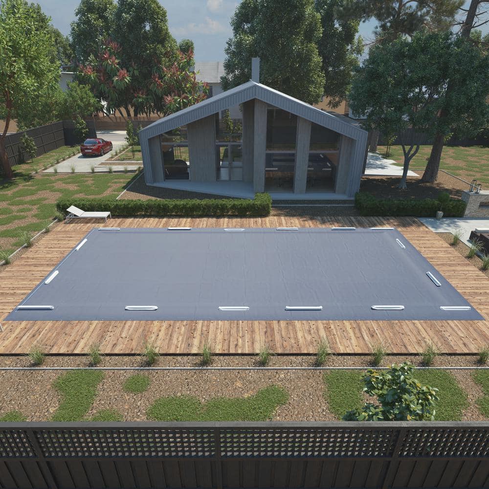 COLOURTREE 20 ft. x 40 ft. Premium Rectangular Navy Blue In Ground ...