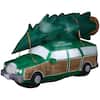 8 ft Pre-Lit LED National Lampoon's Christmas Vacation Station Wagon ...