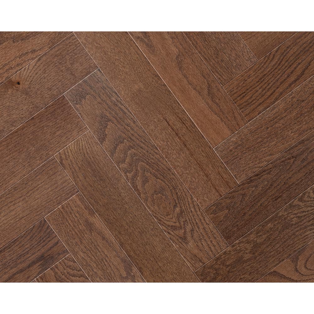 CENTURY FLOORING Bryson Red Oak Solid Herringbone 3/4 in. T x 3.25 in ...