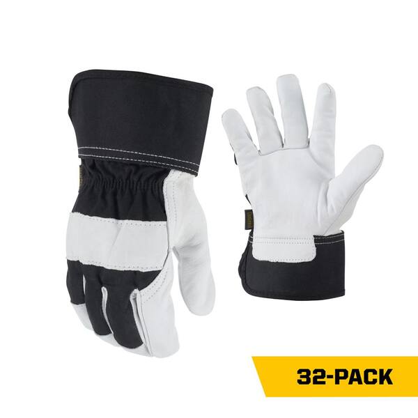 FIRM GRIP Medium Goatskin Leather Work Gloves (32-Pack) 19506 - The ...
