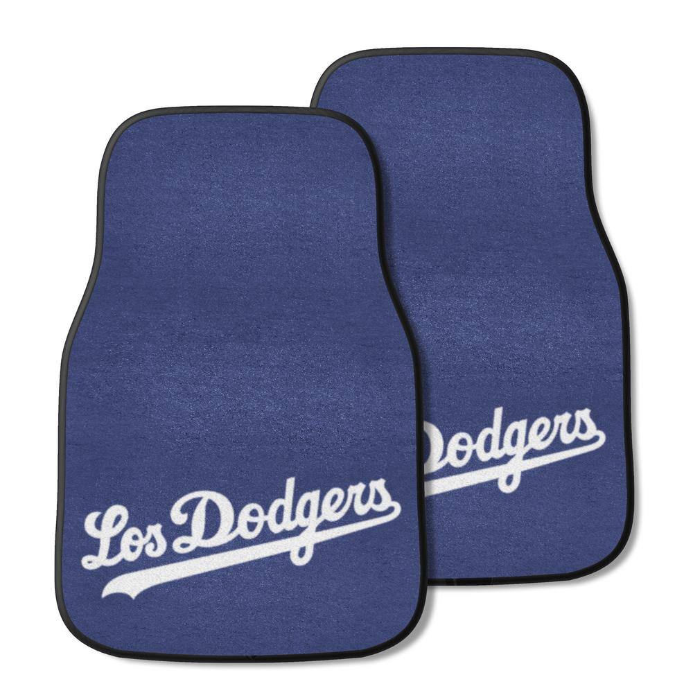 FANMATS Los Angeles Dodgers Front Carpet Car Mat Set - 2 Pieces 37524 ...