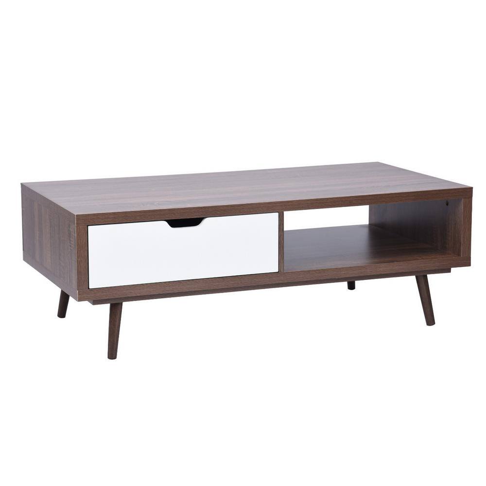 Homy Casa Luxsaan 47 in. Width Brown TV Stand With Storage 49 in. Fits ...