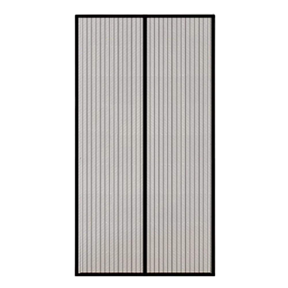 KIWDZFU 36 in. x 82 in. Universal/Reversible Black Finished Polyester ...