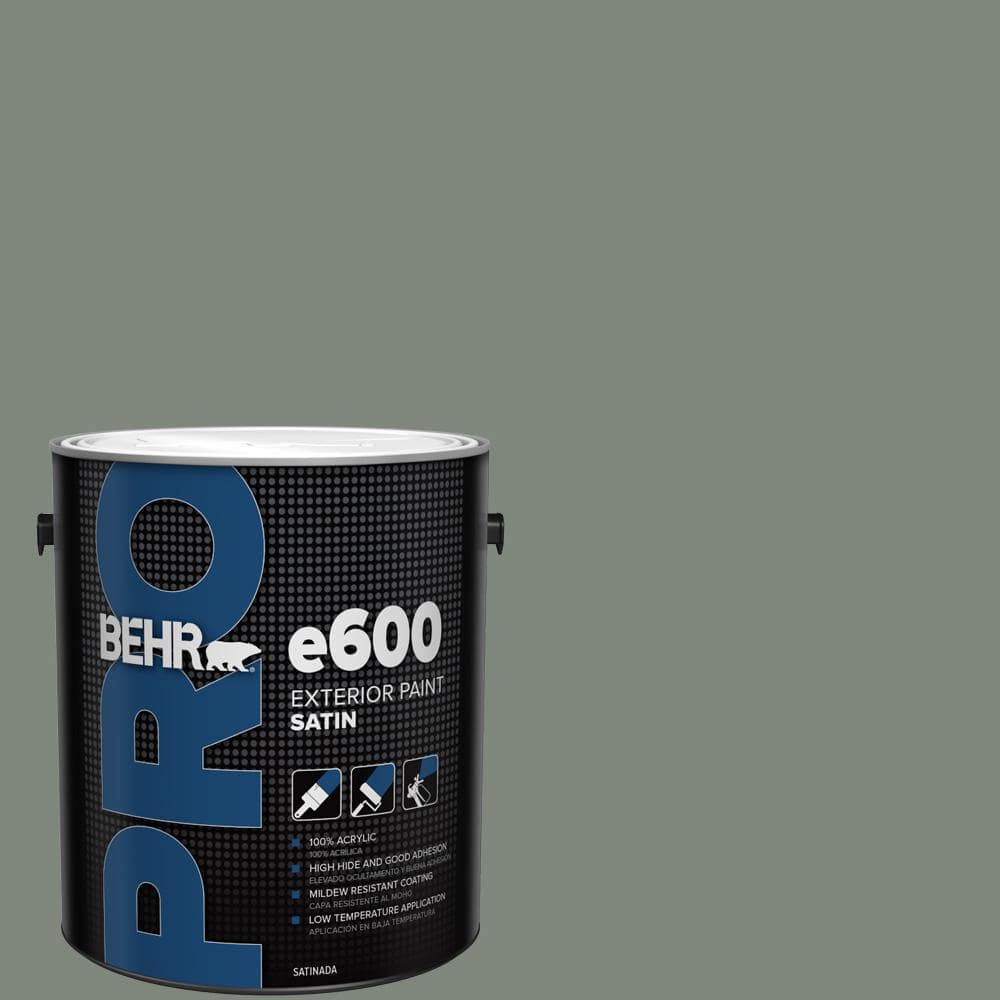 BEHR PRO 1 gal. #N410-5 Village Green Satin Exterior Paint PR64301 ...