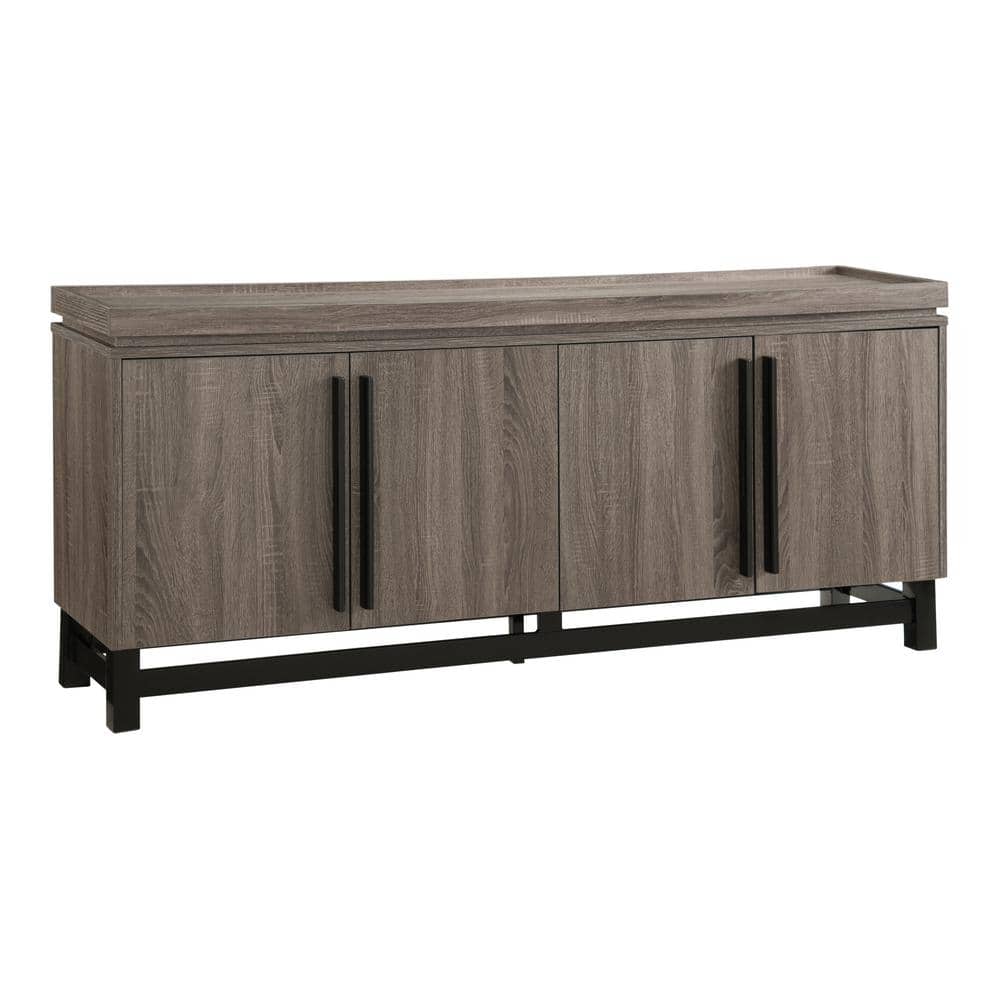 Furniture of America Suerte Distressed Gray Buffet with 8-Shelf IDI ...