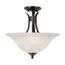 Bel Air Lighting Aspen 1-Light Brushed Nickel Mini Pendant Light Fixture with Bell Shaped ...