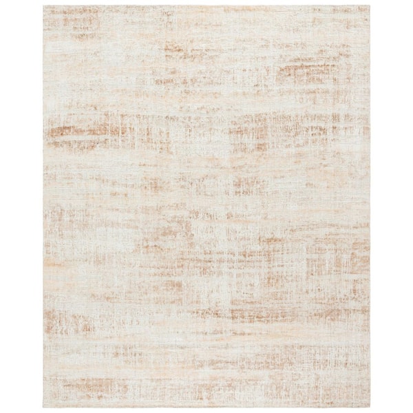 SAFAVIEH Bedford 9 ft. x 12 ft. Lt Rust Solid Color Area Rug BFD201P-9 ...