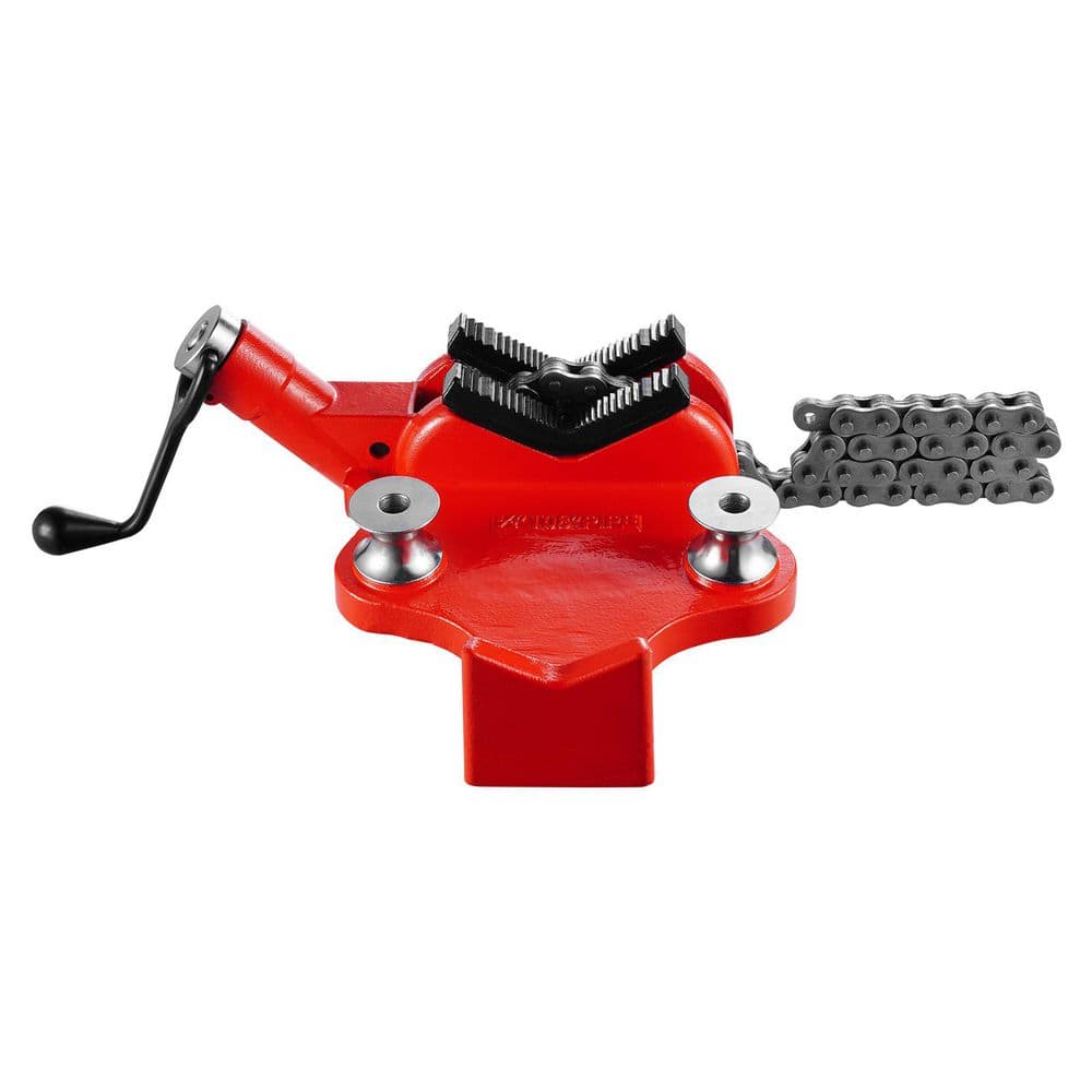 SKYSHALO Heavy-Duty Pipe Chain Vise, 34.6 in. Rugged Chain and Cast ...