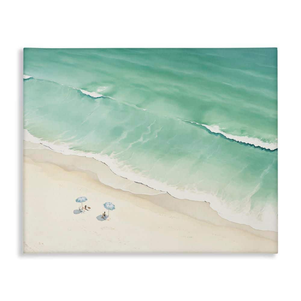 Stupell Industries Summer Shore Beachgoers by Arlington Prints Unframed ...