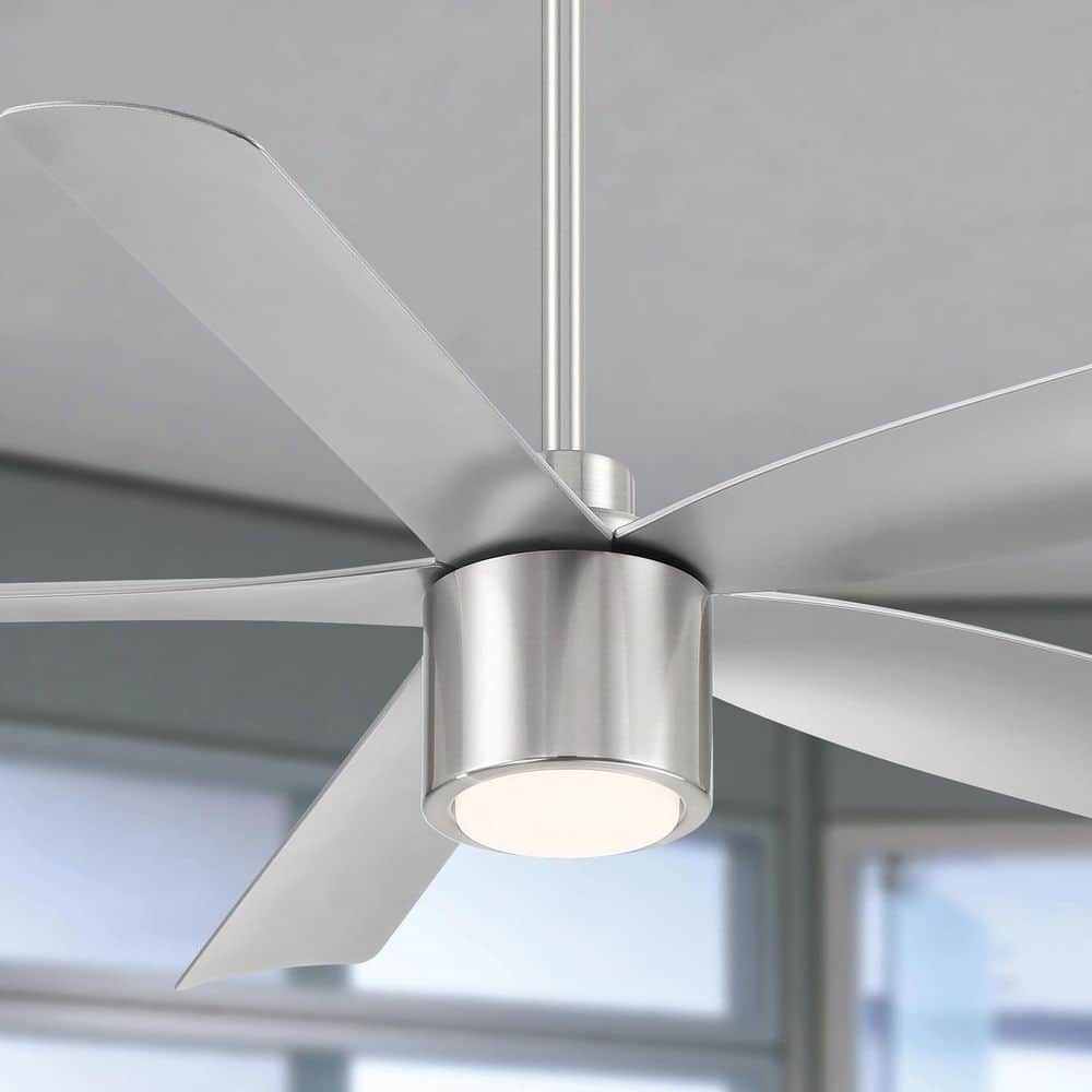 ARRANMORE LIGHTING & FANS RAVIAN 5-Blade 52 in. Indoor/Outdoor Brushed ...
