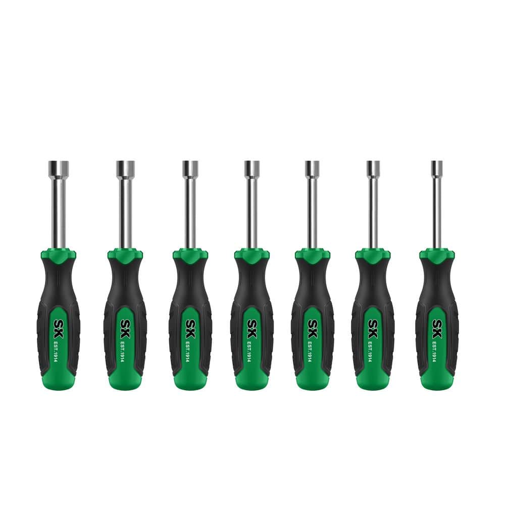 SK Chrome SAE Hand Tools Nut Driver Set-7 Pieces SK02042 - The Home Depot