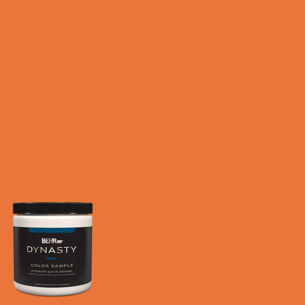 BEHR DYNASTY 8 oz. #HDC-MD-27 Tart Orange Satin Enamel Stain-Blocking ... BEHR DYNASTY 8 oz. #HDC-MD-27 Tart Orange Satin Enamel Stain-Blocking ...