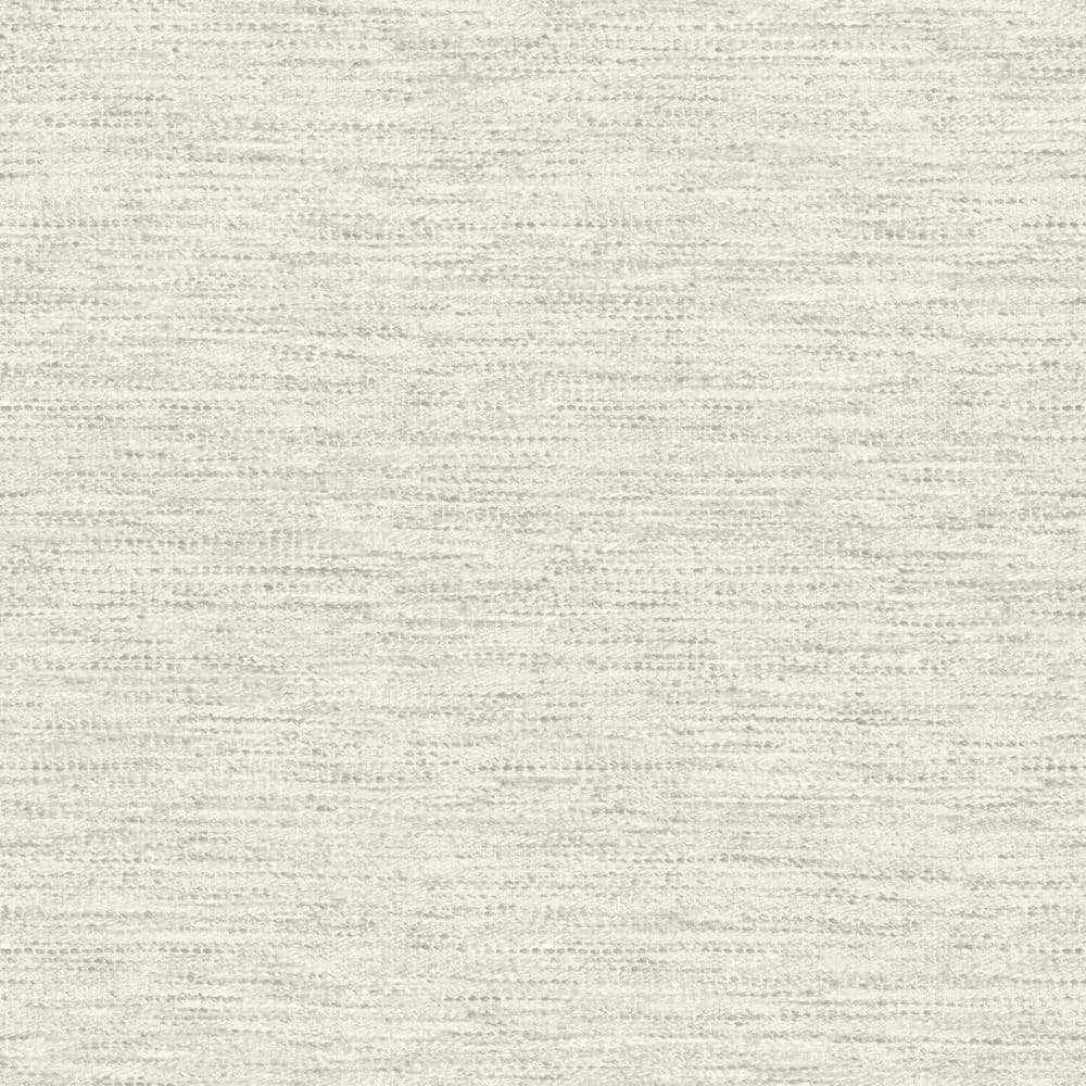 Chesapeake 20.50 in. W x 396 in. L Light Grey Wool Texture Wallpaper ...