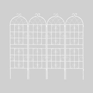 maocao hoom 4 Pack Metal Garden Trellis 71 in. x 19.7 in. Rustproof ...