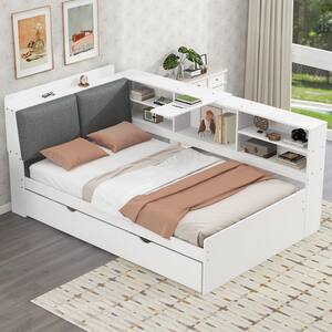 Noble House Cub Gray Wood Frame Full Size Daybed with Rotatable Board ...