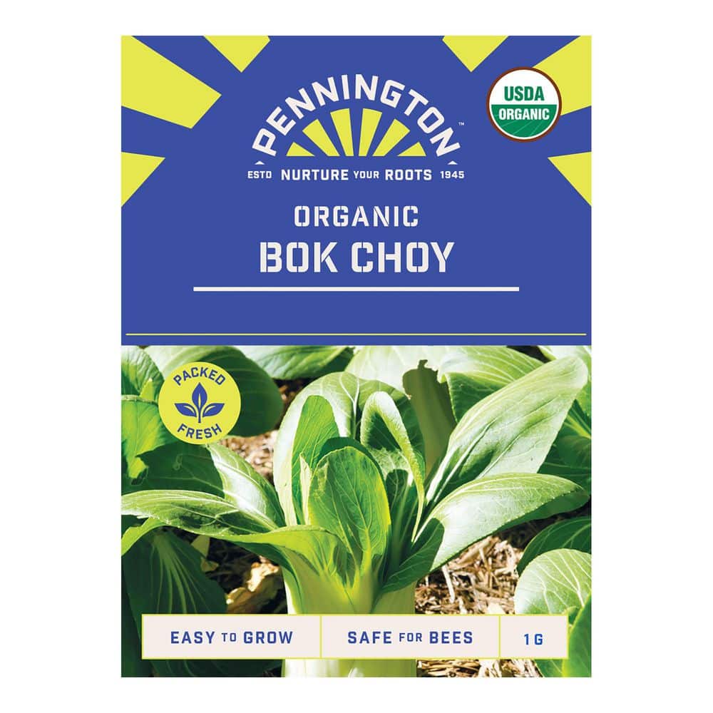 Pennington Organic Bok Choy Vegetable Seeds 8216 - The Home Depot