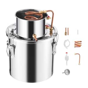 VEVOR Alcohol Still, 5 Gal. / 19 L Stainless Steel Water Alcohol ...