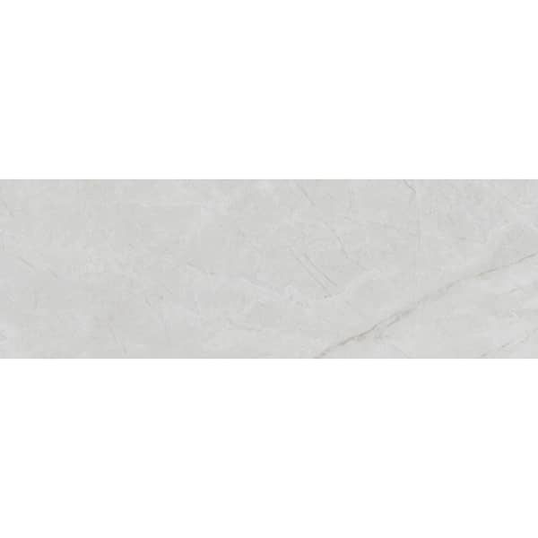 ELIANE Sample of Delray White Glossy 4 in. x 6 in. Ceramic Wall Tile ...