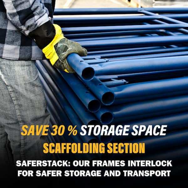MetalTech Saferstack Scaffold Section, 1-Story Scaffolding Frame Set ...