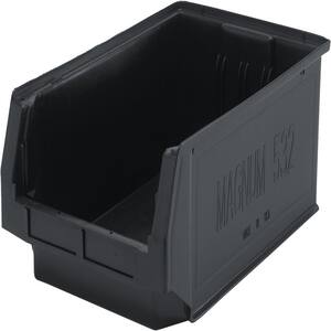QUANTUM STORAGE SYSTEMS Recycled Magnum 13-Gal. Storage Tote in Black ...