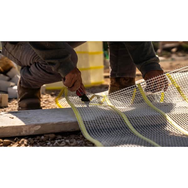 SpiderLath 4 ft. x 25 ft. 100 sq. ft. Self Furring Roll Fiberglass Lath ...