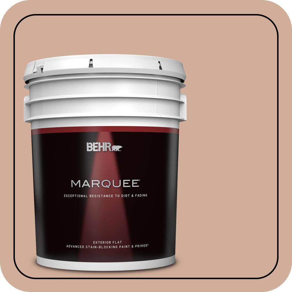 BEHR MARQUEE 5 gal. #S200-3 Iced Copper Flat Exterior Paint & Primer ...