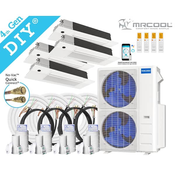 4 Zone - 48000 BTU - Mini Split Systems - The Home Depot